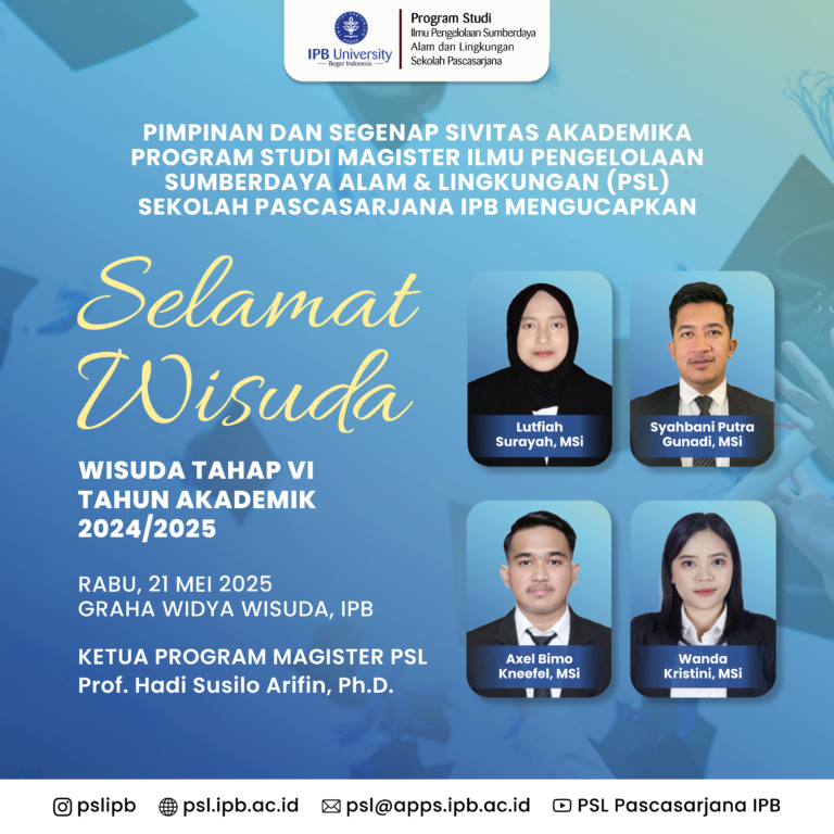 Penglepasan Wisudawan Program Magister PSL IPB